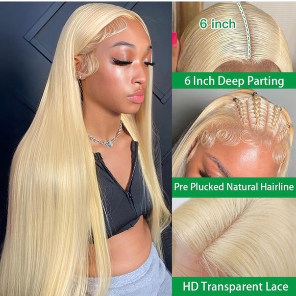 Hair | 613 Lace Front Wig Human Hair 13x6 Blonde Lace Front Wig | Poshmark